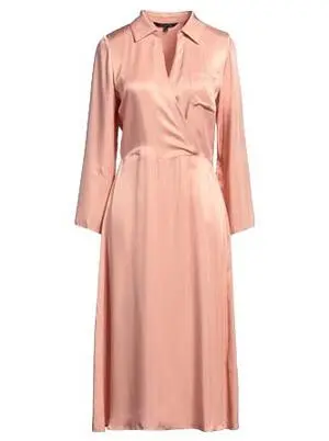 Armani Exchange Midi Flared Dress - Pink
