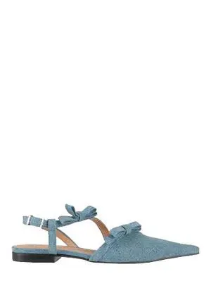GANNI Slingback Ballet Flats - Blue