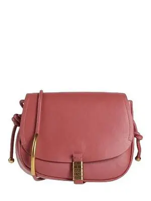 Pinko Leather Cross-Body Saddle Bag Red