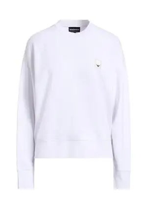 Emporio Armani Sweatshirt In Viscose, Polyester, And Elastane - White