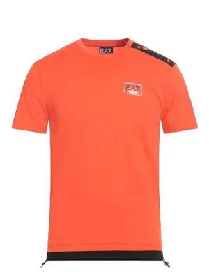 EA7 T-shirt Size Cotton - Orange