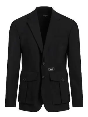 Dsquared2 Blazer Size Virgin Wool, Elastane - Black