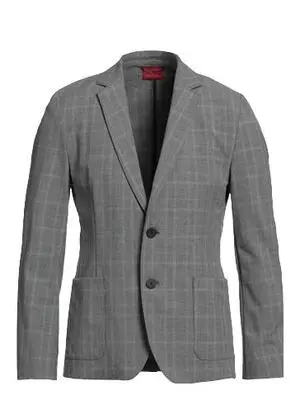 Hugo Blazer Size Recycled Polyester, Recycled Viscose, Elastane - Grey