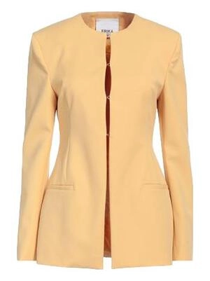 Erika Cavallini Single-breasted Blazer - Mustard