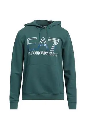 EA7 Cotton-blend French Terry Sweatshirt - Green