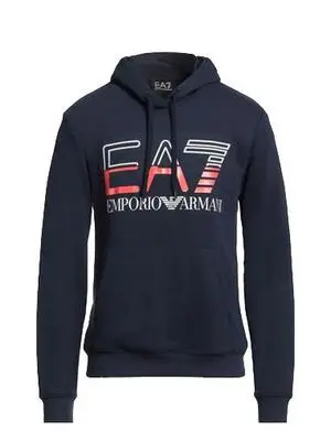 EA7 Cotton-Blend French Terry Sweatshirt Navy