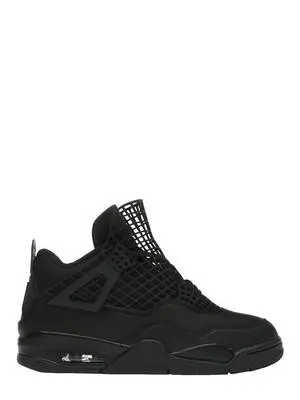 JORDAN 4 Retro Net Sneakers - Black/metallic Silver