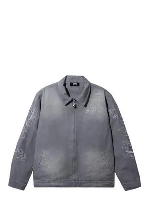 REVENGE Xxxtentacion Heartbreak Work Jacket - Grey