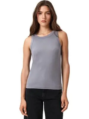 ALLSAINTS AllSaints Rina Crew Neck Sleeveless Tank Grey