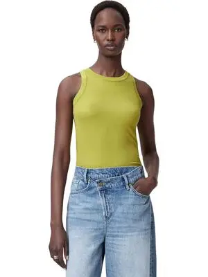 ALLSAINTS AllSaints Rina Crew Neck Sleeveless Tank Unity Green