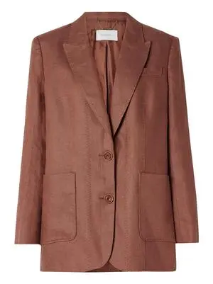 Zimmermann Illuminate Linen Blazer - Metallic