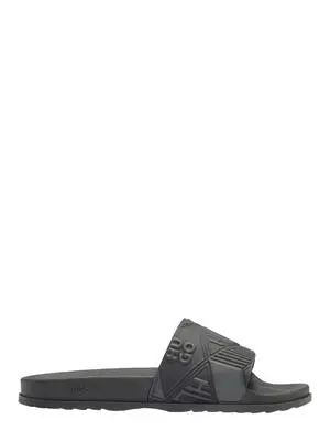 Hugo Logo-print Slides - Black