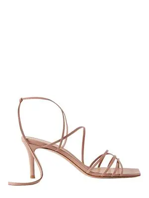GIANVITO ROSSI 85 Leather Sandals - Neutrals