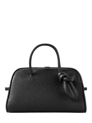 Jacquemus The Turismo Small Textured-leather Tote - Black
