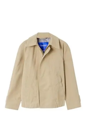 Burberry Paneled Cotton-canvas Jacket - Neutrals