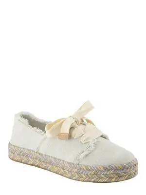 Toms TOMS Carolina Lace-up Espadrille Sneaker White Multi