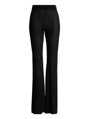 Solid & Striped The Faye Open Stitch Cover-up Pants - Noir