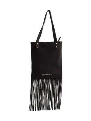 Cynthia Rowley Felicity Fringe Suede Tote - Black