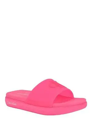 Calvin Klein Peari Slide Sandal - Dark Pink