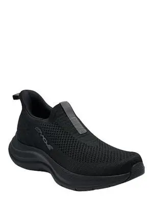 Easy Spirit Slip-on Knit Sneakers - Black/black