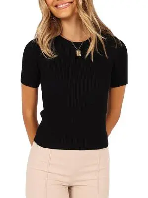 PETAL & PUP Petal & Pup Kimmie Rib Knit Top Black