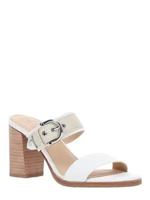 Frye Frye Stella Buckle Sandal White/ Ivory