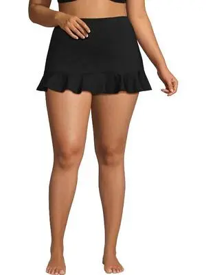 LANDS' END Mini Swim Skirt - Black