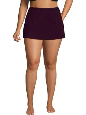 LANDS' END Swim Skirt Bottom Dark Wine