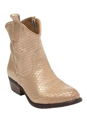 ARTISAN CRAFTED BY ZIGI Mireya Western Ankle Bootie - Gold Ske L