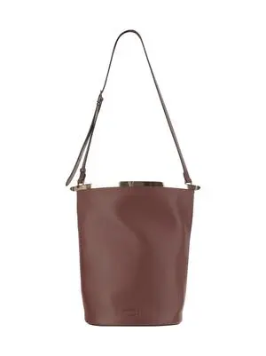 TOD'S Leather Bucket Bag - Brown