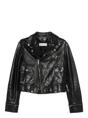 GOLDEN GOOSE Leather Jacket - Black