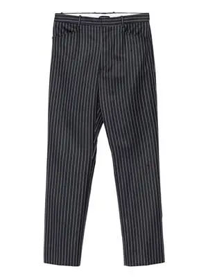 TOM FORD Wool Striped Trousers - Blue