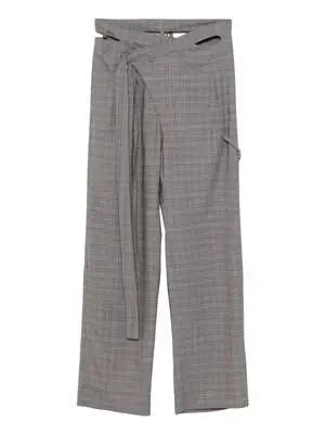 Ottolinger Wool Blend Wrap Trousers - Grey