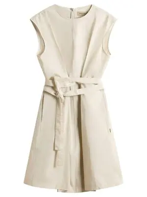 Woolrich Cotton Belted Dress - Beige