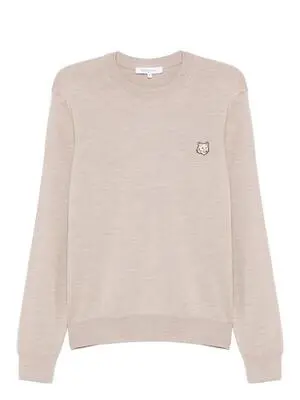Maison Kitsuné Maison Kitsune Bold Fox Head Jumper Dove Grey