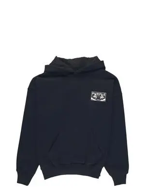 PURPLE BRAND Heavyweight Fleece Hoodie - Black