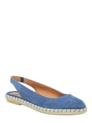 Miz Mooz Kiara Espadrille Slingback Flats - Ocean