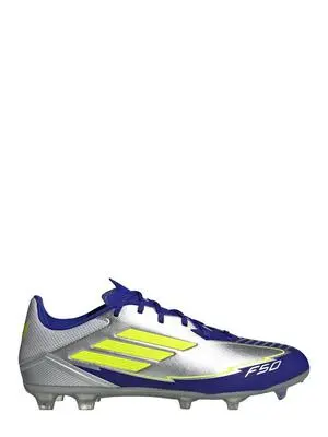 Adidas F50 League Fg/mg Messi Player Pack 1 - Silver Metallic/solar Yellow/lucid Blue