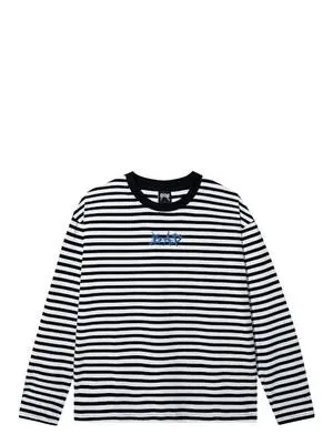 REVENGE Xxxtentacion Bad Striped Long Sleeve Tee Shirt - Black/white