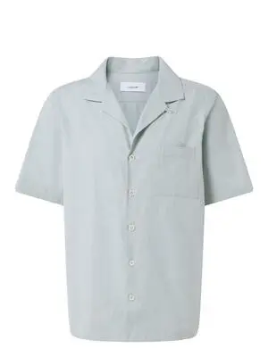 LARDINI Cotton Bowling Shirt - Green