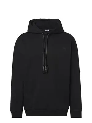 Loewe Anagram Cotton Jersey Hoodie - Black