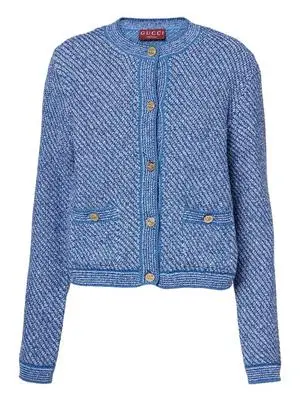 GUCCI Gucci Double G Cotton-Blend Cardigan