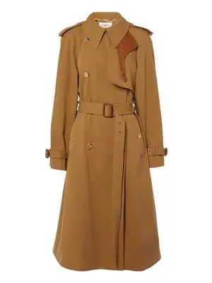 Chloé Cotton Gabardine Trench Coat - Brown
