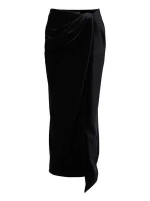 Balenciaga Jersey Wrap Skirt - Black