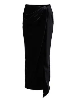 Balenciaga Jersey Wrap Skirt - Black