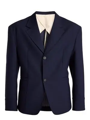 Jacquemus Wool Canvas Sport Coat - Navy