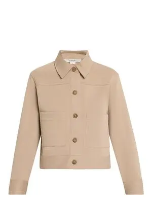 Vince Cropped Patch Pocket Jacket - Cropped Jkt