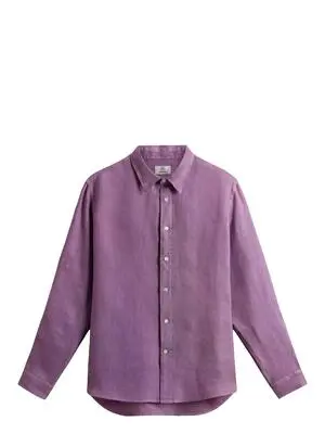 Woolrich Linen Shirt - Purple