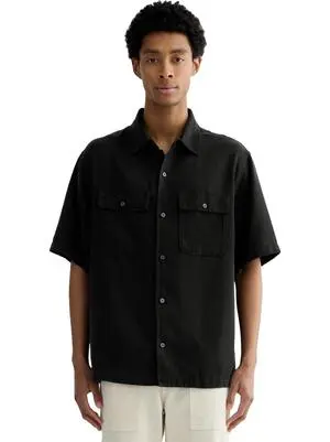 Everlane Relaxed Utility Shirt, Buttersoft Size - Black