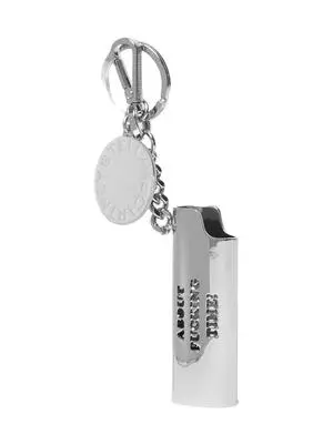 Stella McCartney It's About Fucking Time Lighter Keychain - Silver